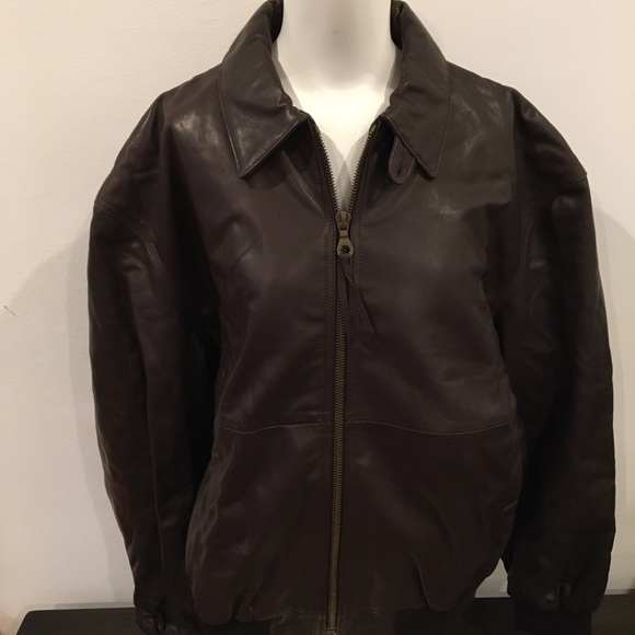 Faconnable | Jackets & Coats | Faconnable Leather Jacket Nwt | Poshmark